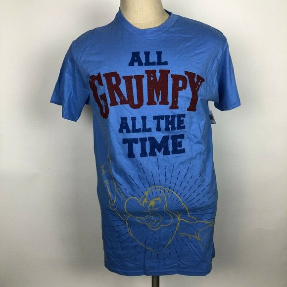 Disney | Shirts | Nwt Disney Parks All Grumpy All The Time Blue Shirt ...